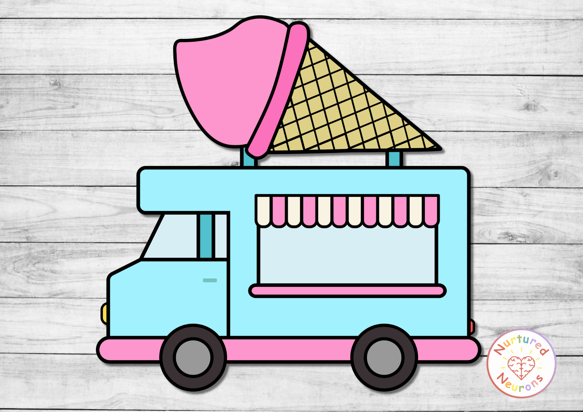 Build An Ice Cream Truck - Simple Summer Craft (Printable Templates ...